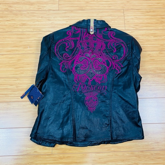 Dereon | Jackets & Coats | Dereon Beyonce Black Diamond Wash Faux ...